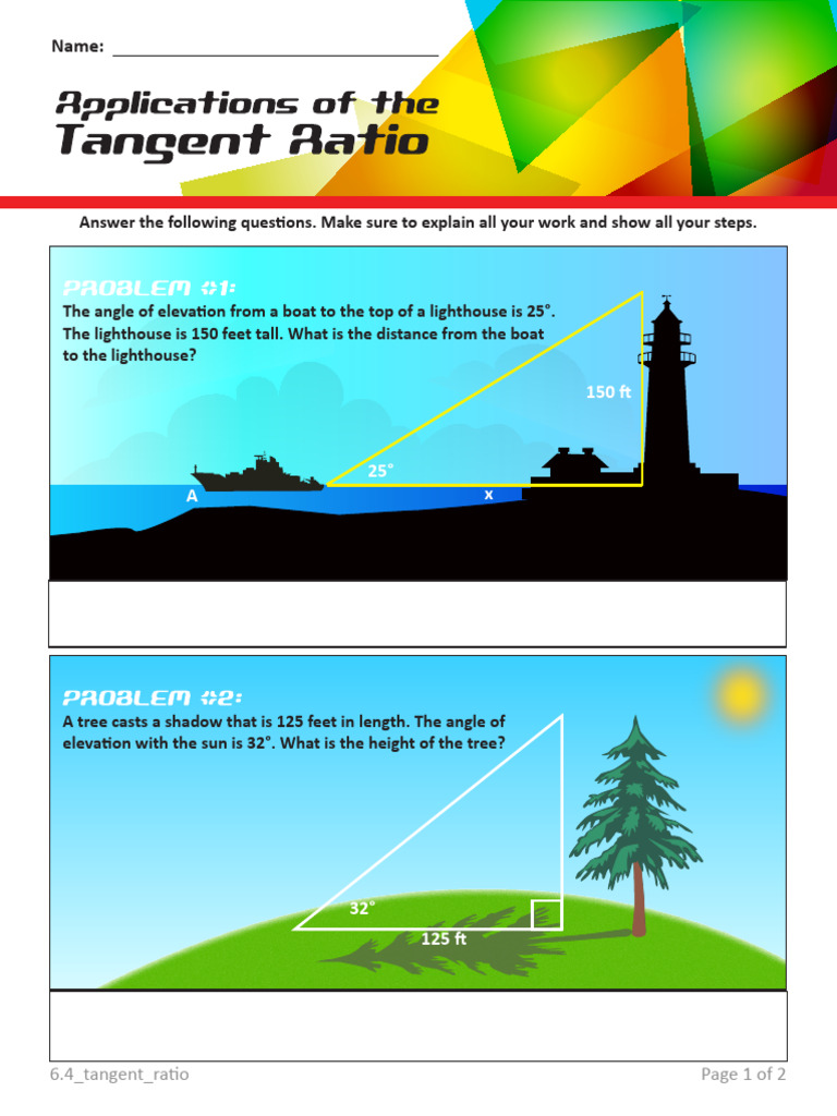 6.4 Tangent Ratio | PDF