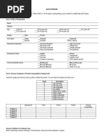 Hedonic Rating Scale Scorecard | PDF