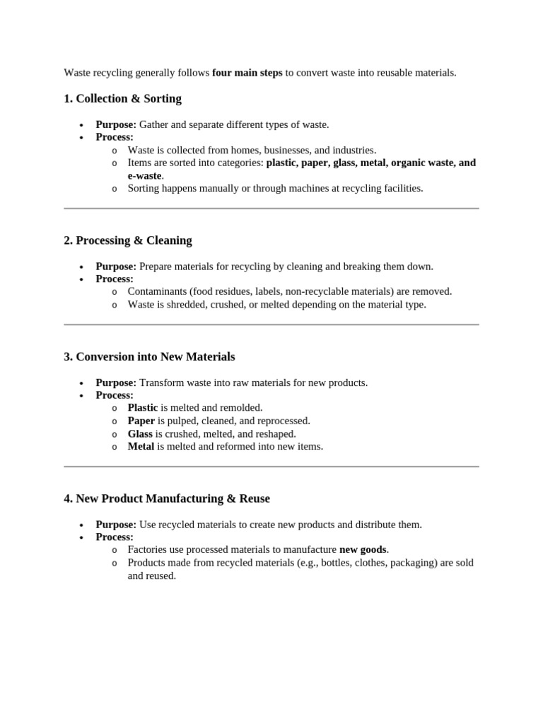 Waste Recycling | PDF