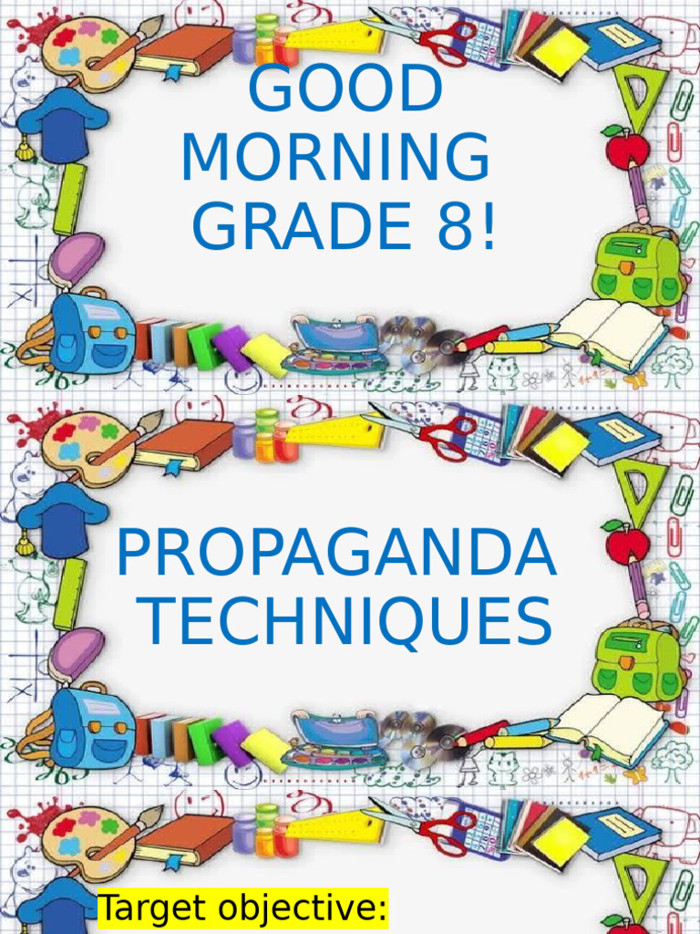 w3 Propaganda Techniques | PDF | Propaganda | Advertising