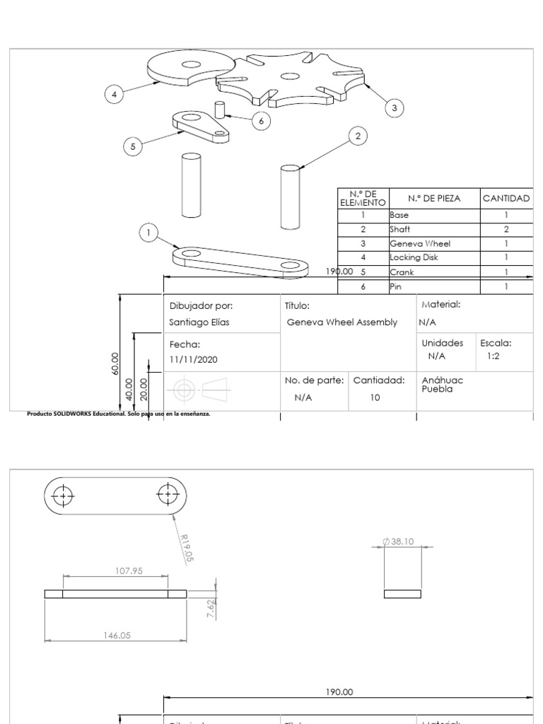 Geneva Wheel dibujo | PDF