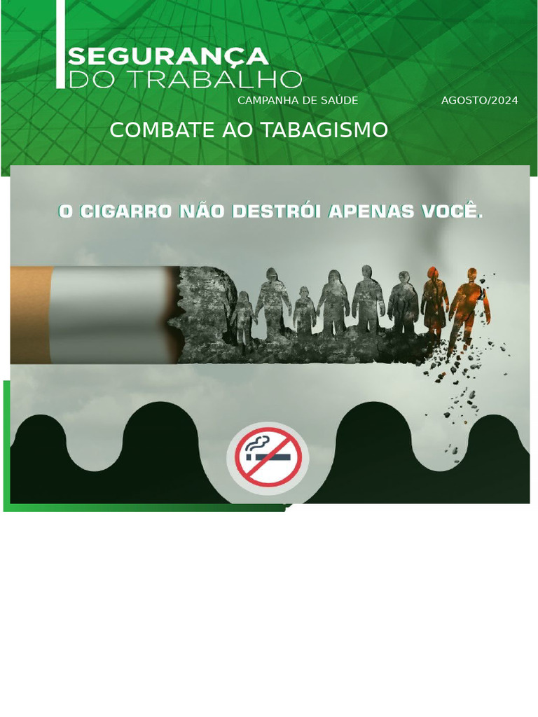 Campanha de Combate ao Tabagismo 2024 | PDF
