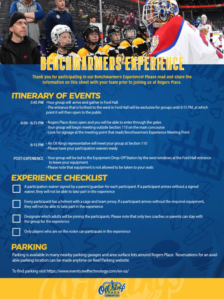 Benchwarmers Experience Guidelines | PDF