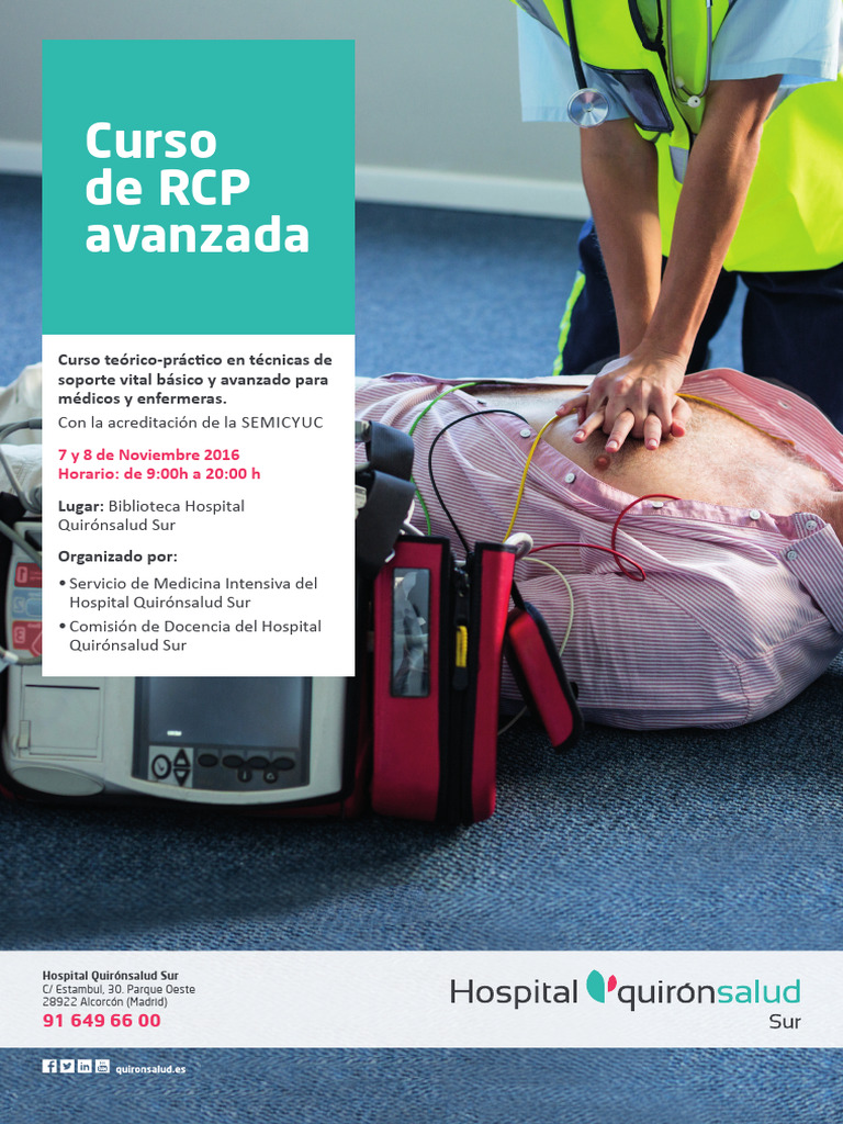 Curso RCP Avanzada Hospital Quirónsalud Sur | PDF