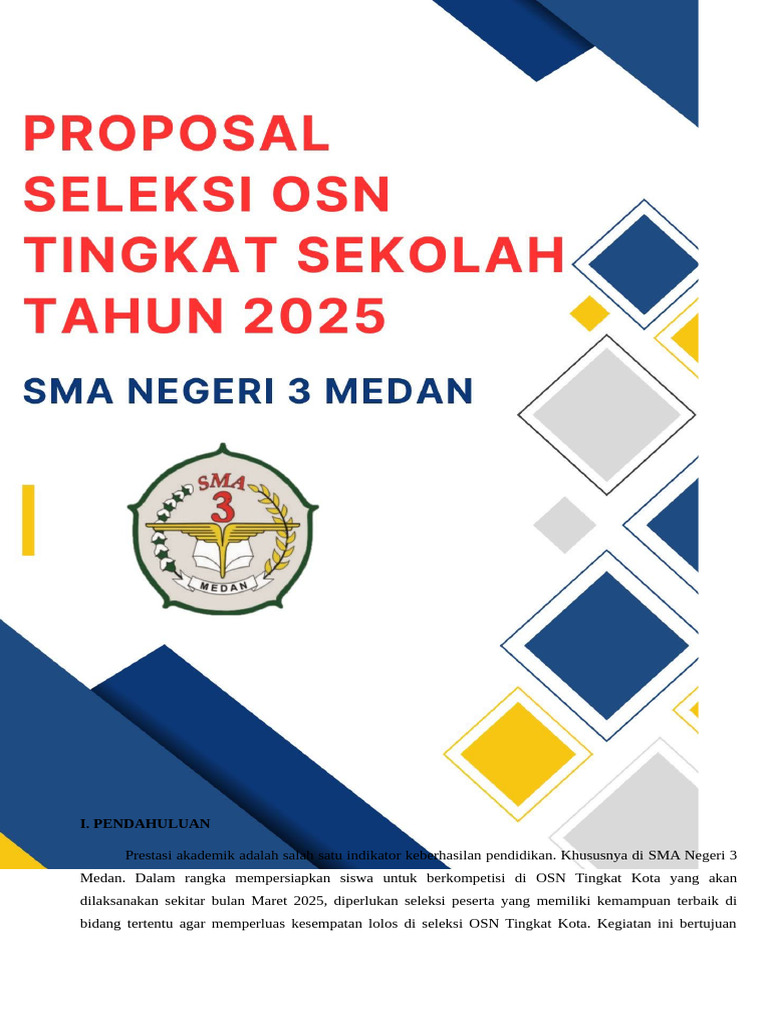 Proposal Seleksi Osn | PDF