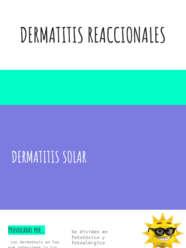 Dermatitis Reaccionales | PDF | Especialidades Medicas | Enfermedades y ...