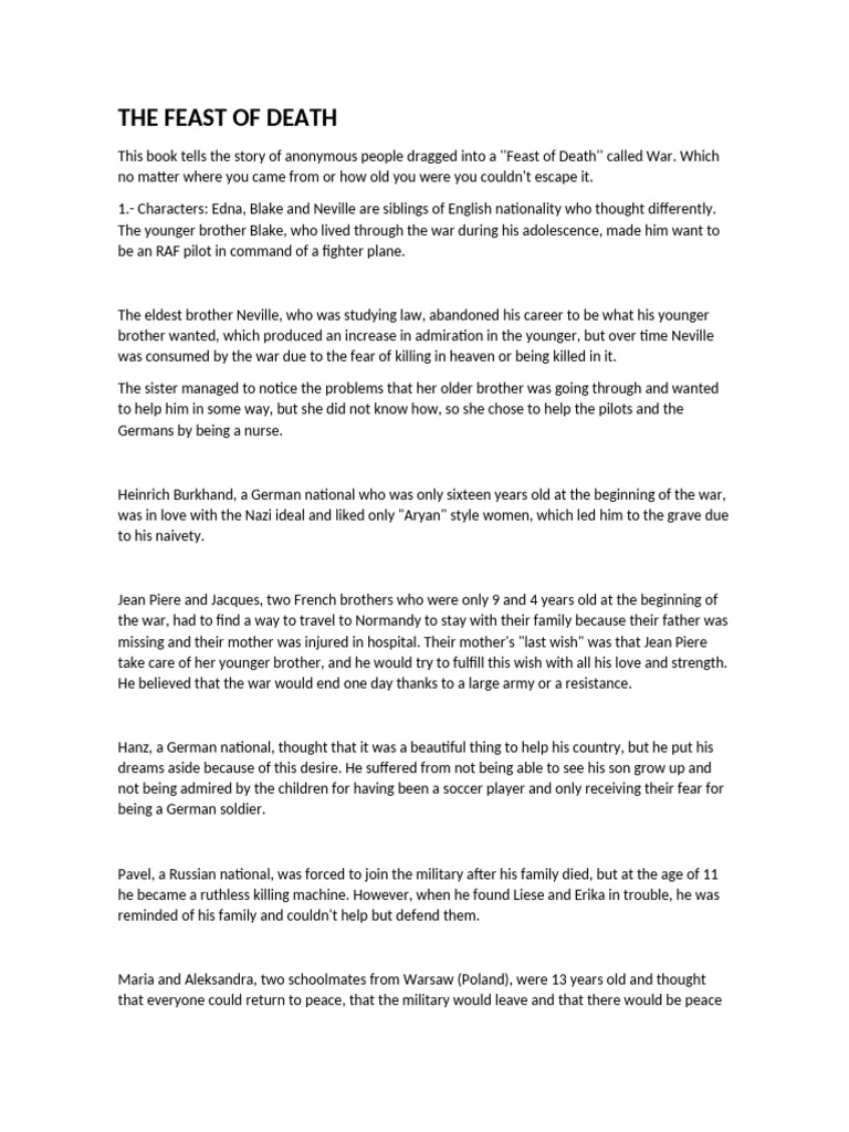 The Feast of Death | PDF