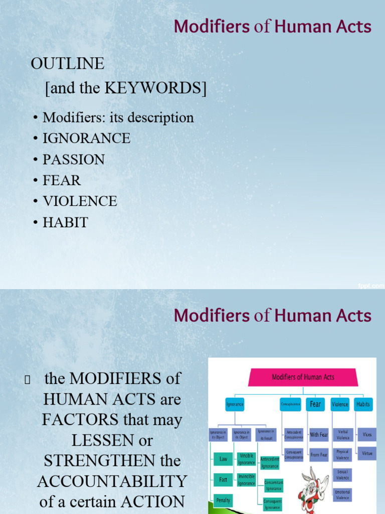 Unit 3 - On Modifiers of Human Acts | PDF | Emotions | Psychological ...