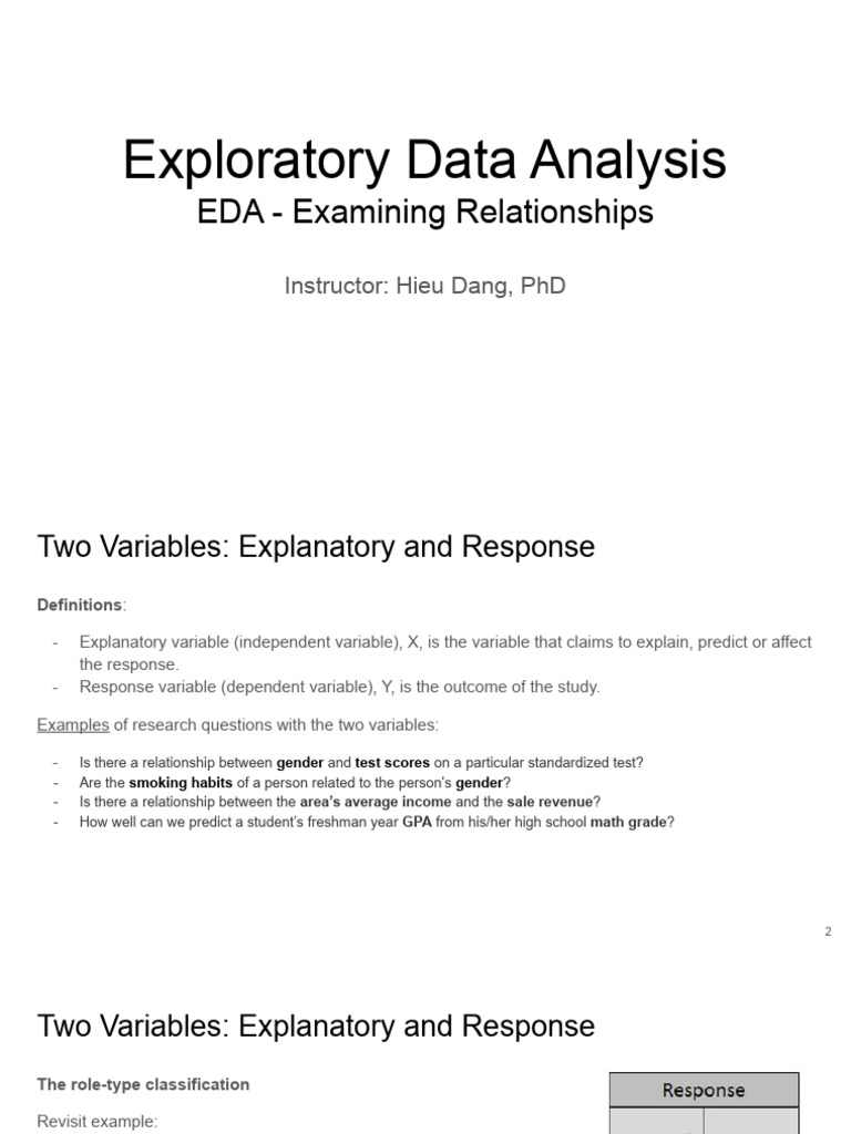 Chapter 2 - EDA - Examining Relationships | PDF | Linear Regression | Scatter Plot