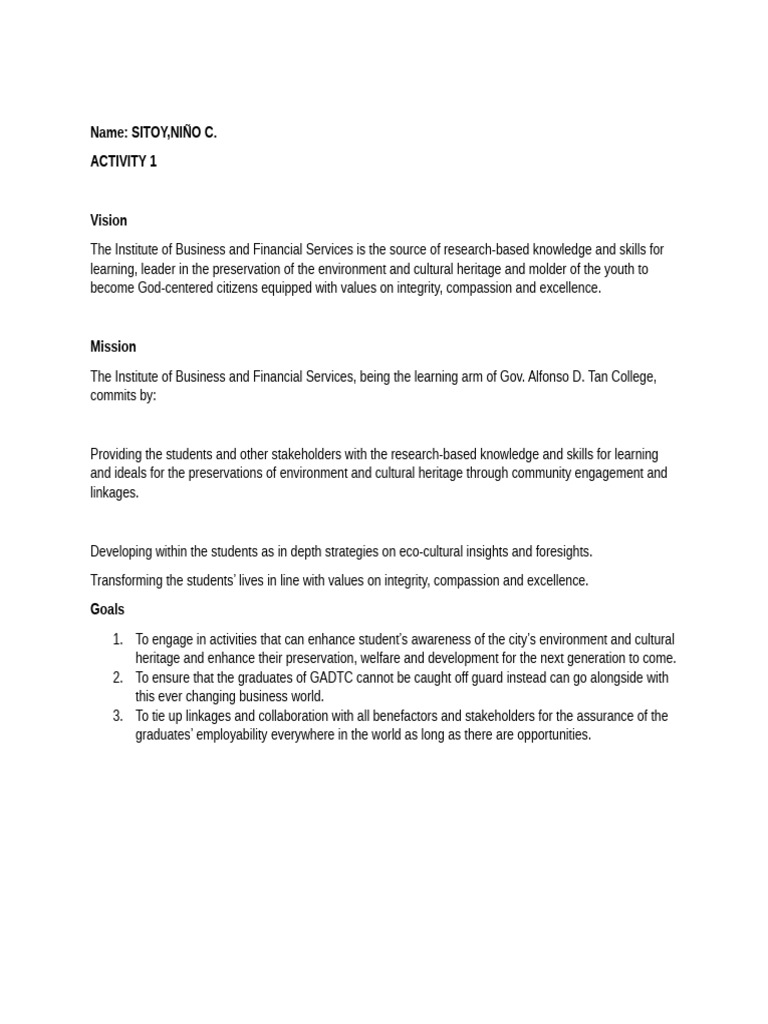 Activity 1 QTB | PDF