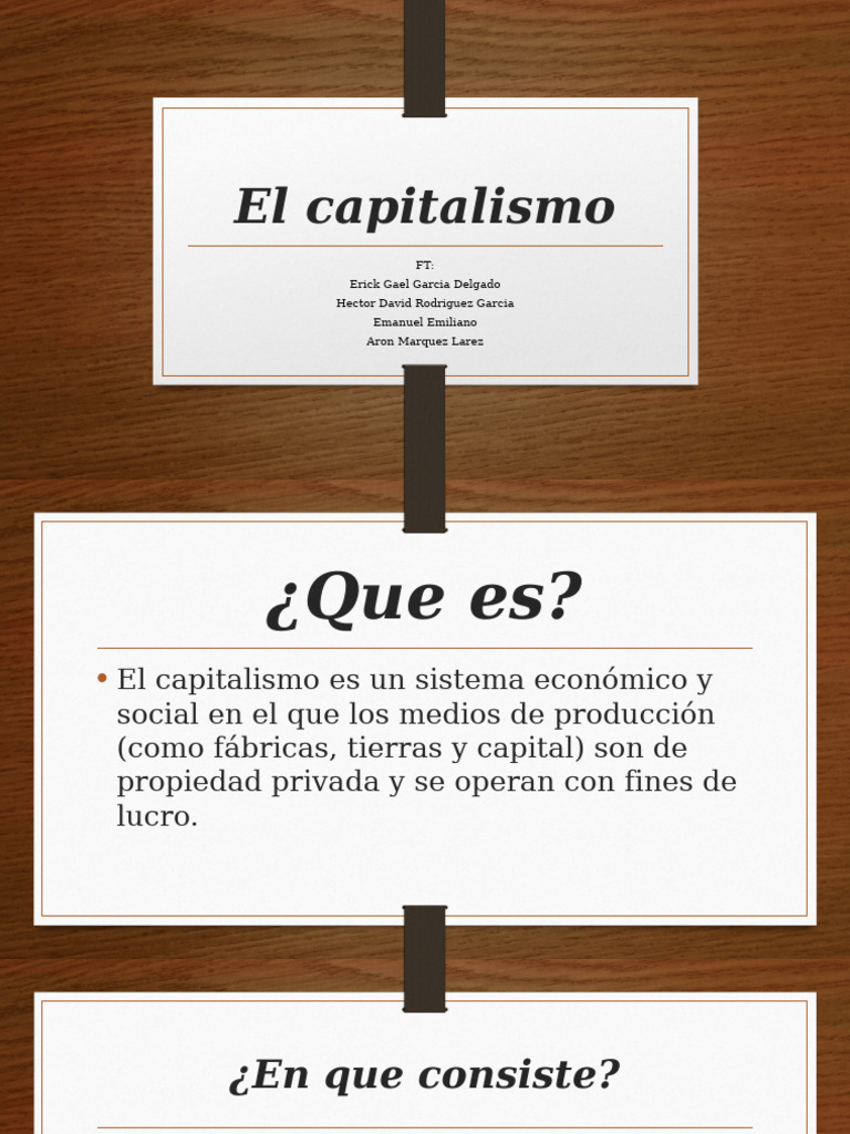 Características Clave del Capitalismo | PDF | Capitalismo | Mercado ...