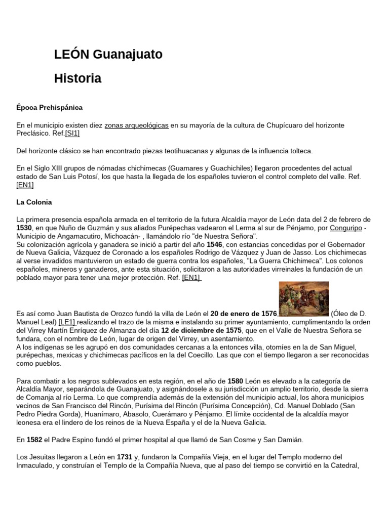 Historia de León, Guanajuato | PDF
