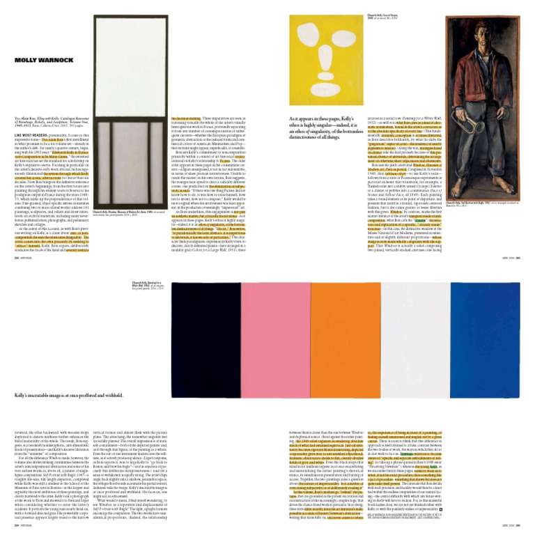 Review of Yve Alain Bois Ellsworth Kelly | PDF | Paintings | The Arts