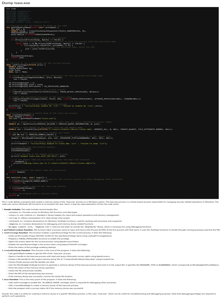 Dump Lsass - Exe | PDF | Computer Architecture | Software