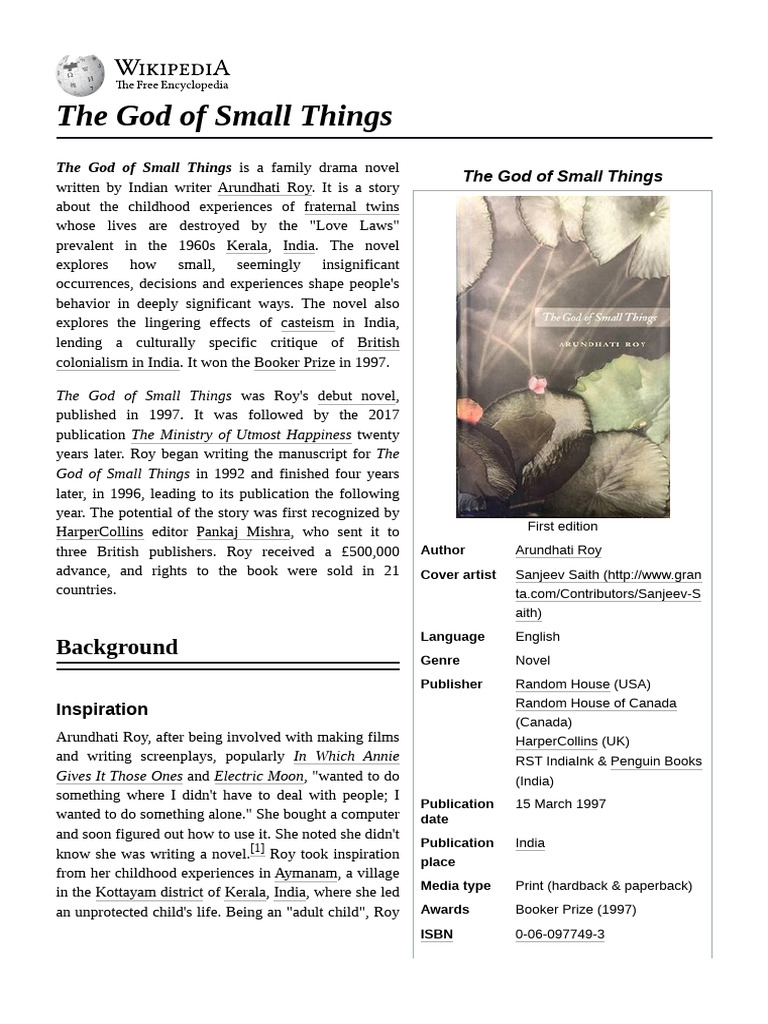 The God of Small Things | PDF