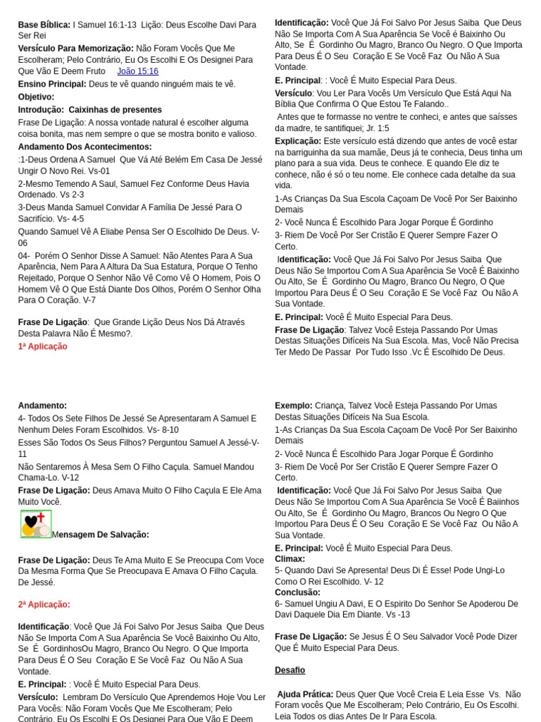 Samuel uge a davi- ECEC-2[3346] | PDF | Samuel | Jesus