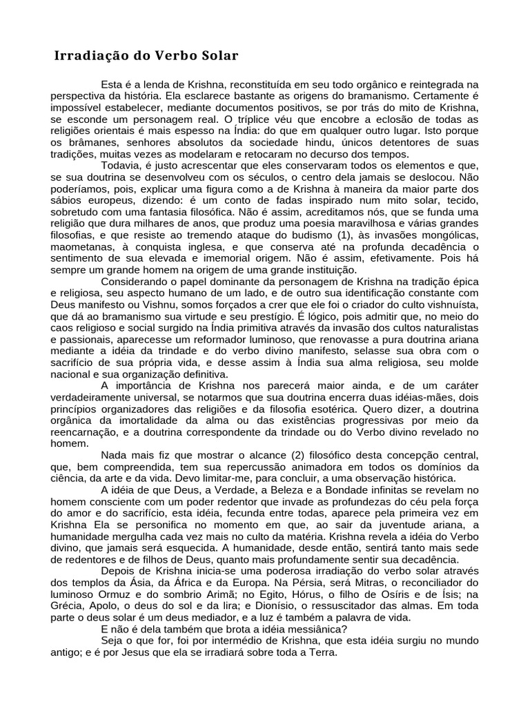 VERBO SOLAR | PDF | Deus | Reencarnação
