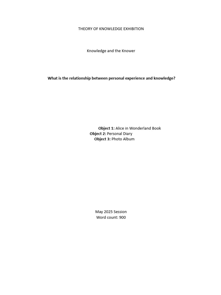 Juliao, Isabella. IA TOK. (1) - copia | PDF | Knowledge | Experience