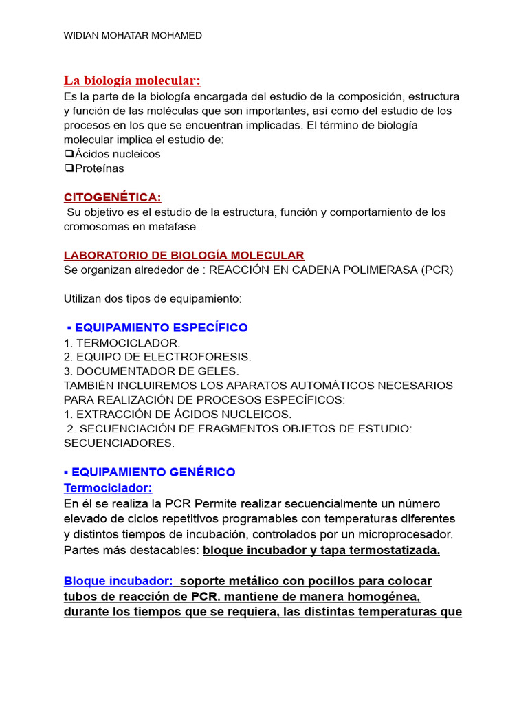 PRIMER TEMA DE BIOLOGia 1 bachillerato | PDF | Electroforesis | Citogenética