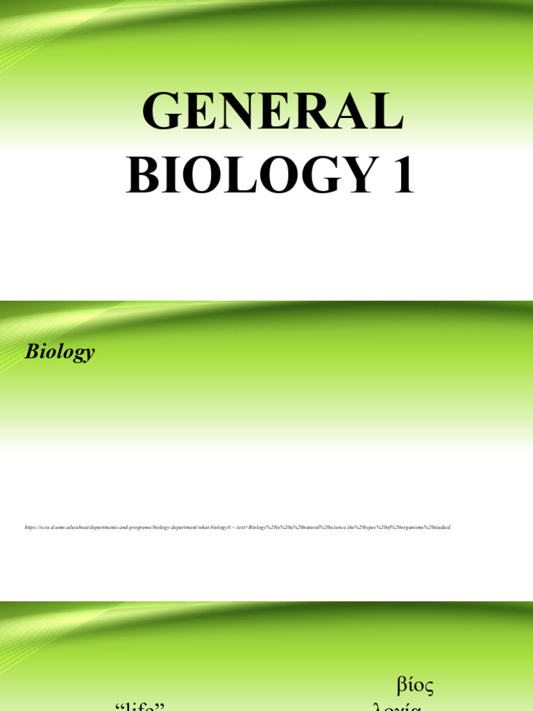 1Fields of Biology | PDF | Biology | Pathology