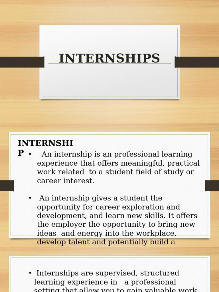 Internships 1 | PDF