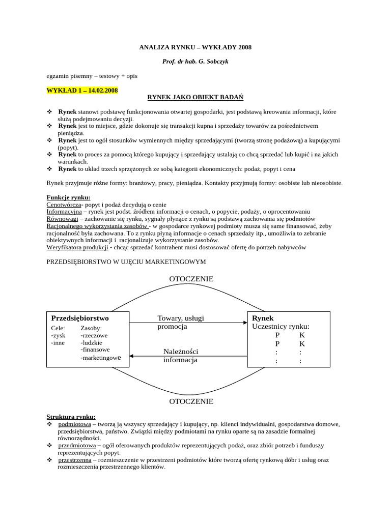 Badania Marketingowe Wyklady (2008) | PDF