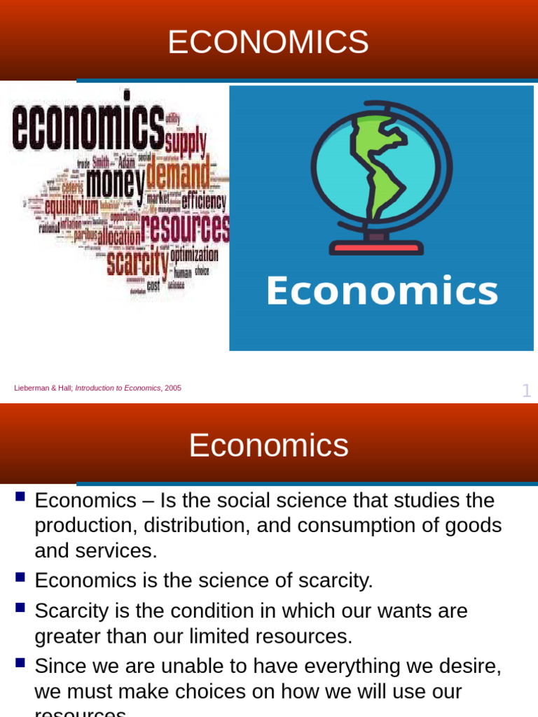 Understanding Economics: Scarcity & Choices | PDF | Economics ...