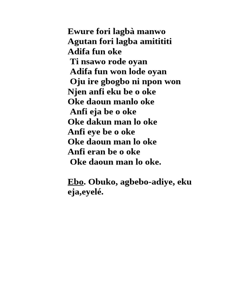 Rezo Del Odú ( | PDF