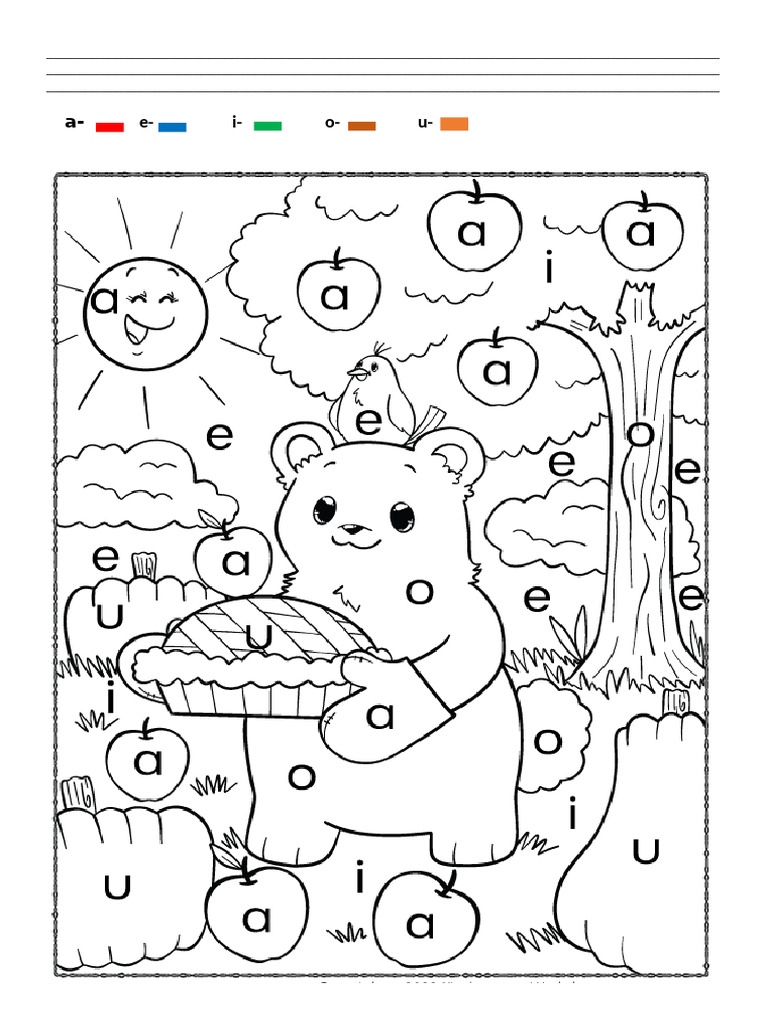 Aeiou Coloring | PDF