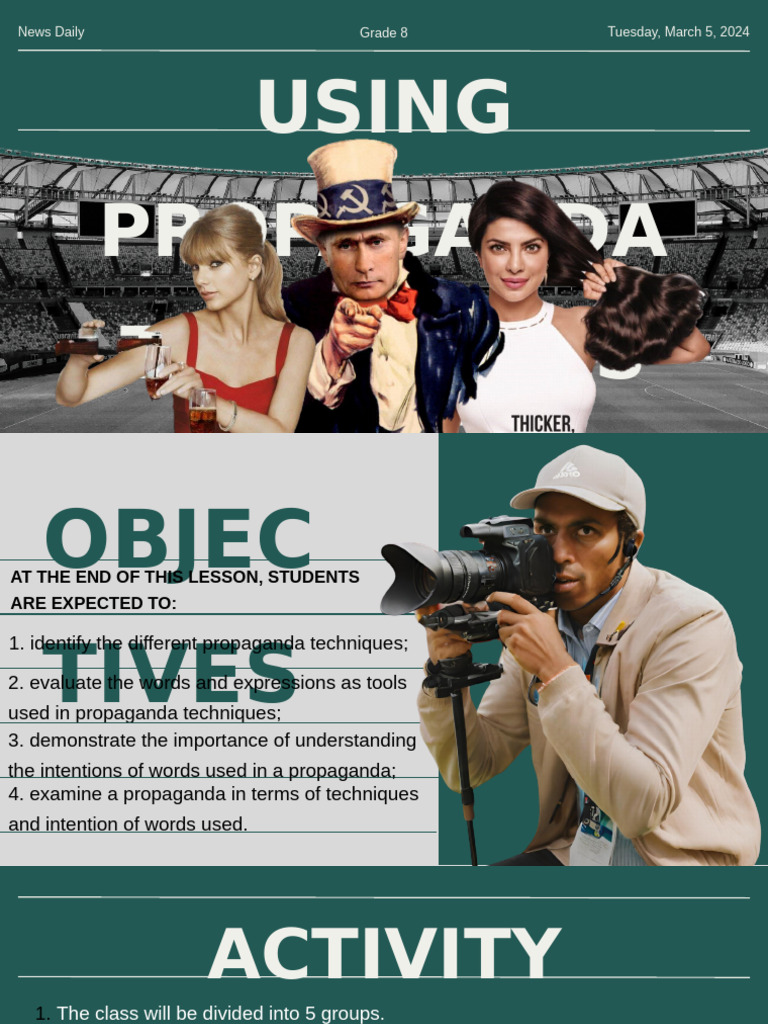 Propaganda Techniques | PDF | Propaganda | Advertising