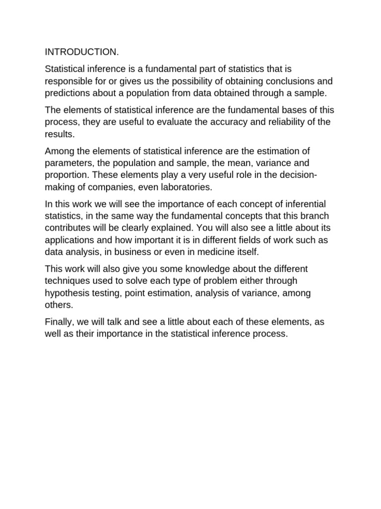 Statistical Inference Introduction. | PDF | Estadísticas | Investigación cuantitativa