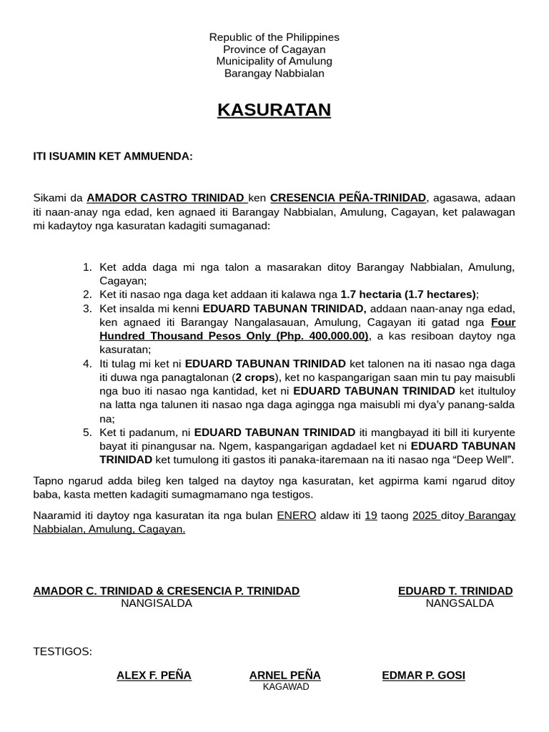 Kasuratan - Amador | PDF