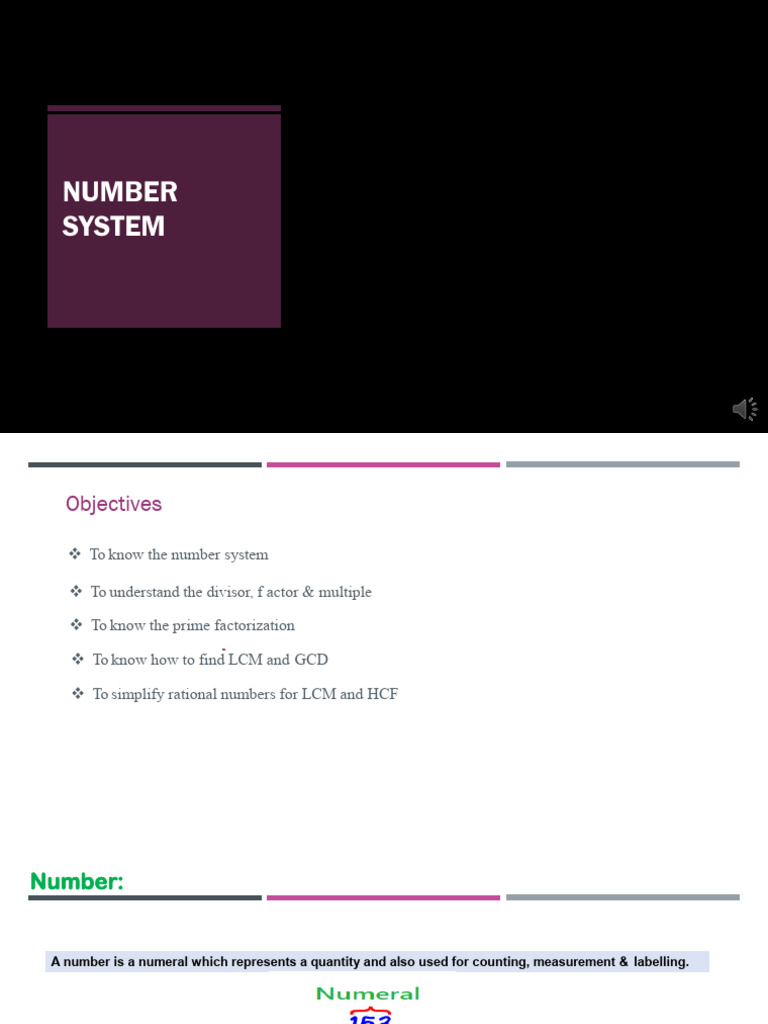 Number System (1) | PDF | Factorization | Numbers