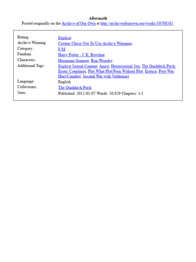 Aftermath | PDF | Harry Potter