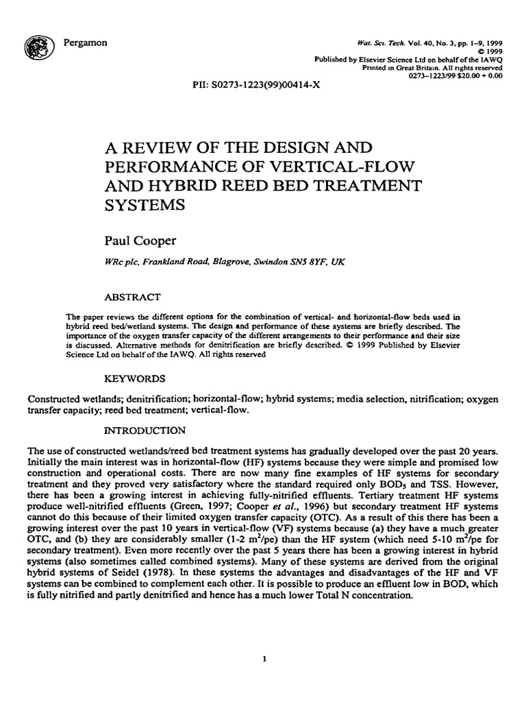 241 Review of The Design and Performance of Vertical Flow | PDF ...