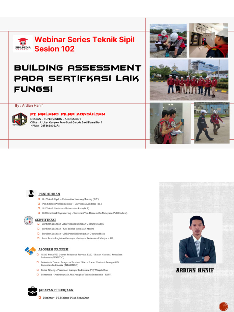 Building Asesment Pada Sertifikasi Laik Fungsi (SLF) | PDF