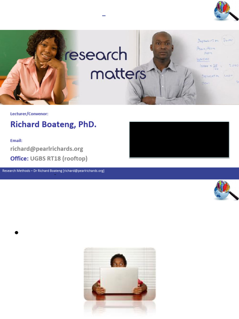 Richard Boateng, PhD. | PDF | Sampling (Statistics) | Survey Methodology