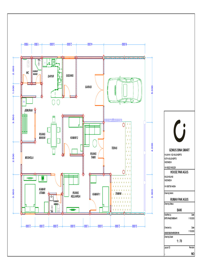 Denah Rumah Pak Agus 2 | PDF