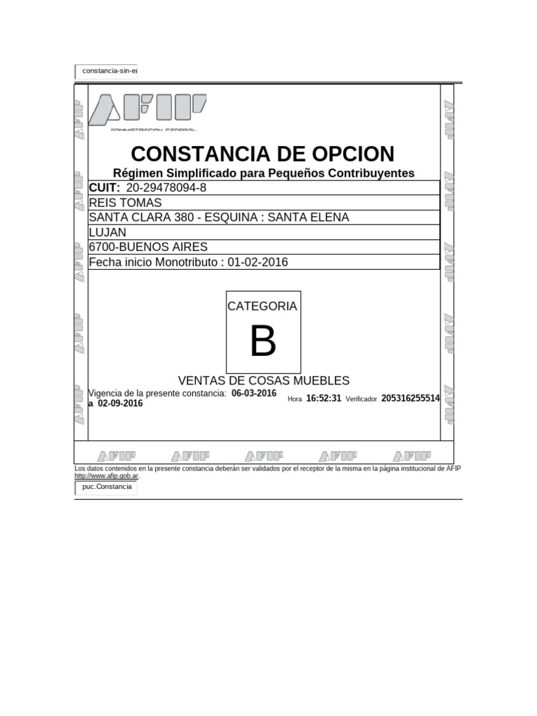 Constancia | PDF
