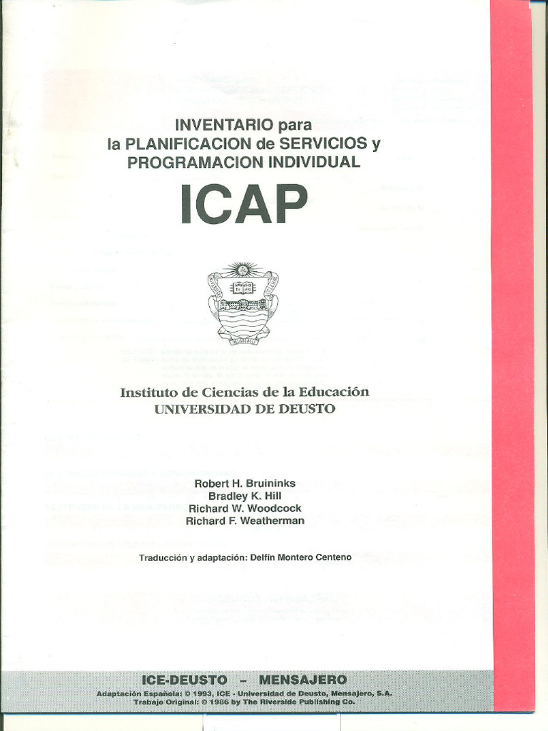 Icap Cuadernillo Aplicación | PDF