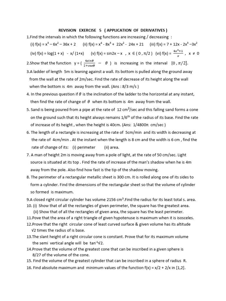 Rev Ex 5 , A o d | PDF | Area | Triangle
