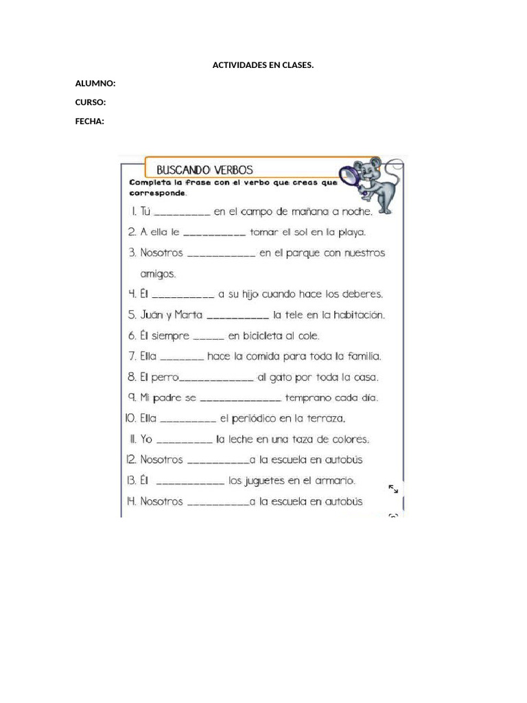 Actividades en Clases | PDF