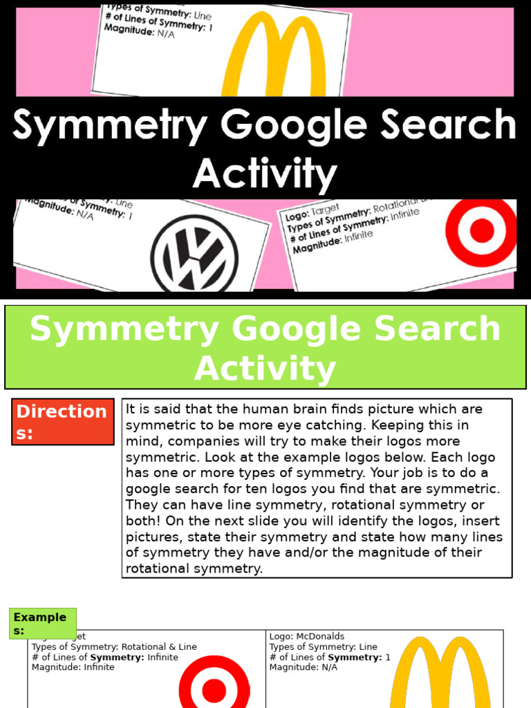 Symmetric Logo Search Activity | PDF