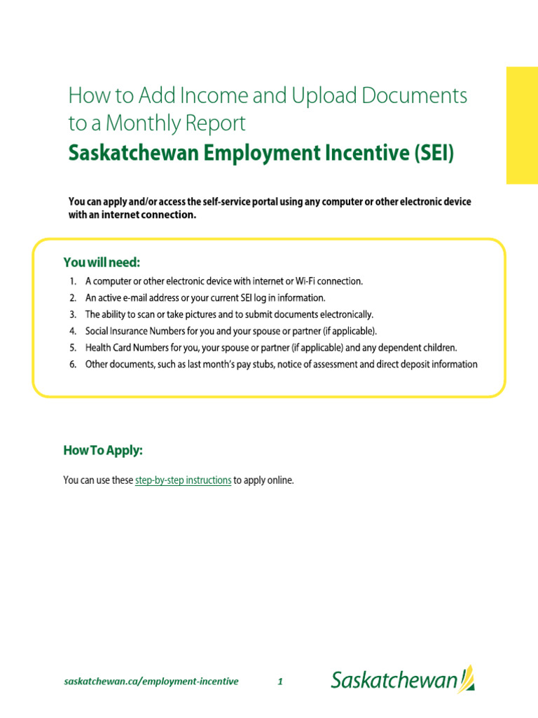 How To Add Income and Upload Documents To A Monthly Report | PDF | Self ...