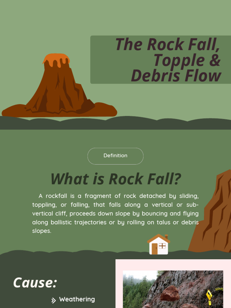 The Rock Fall Topple and Debris Flow | PDF