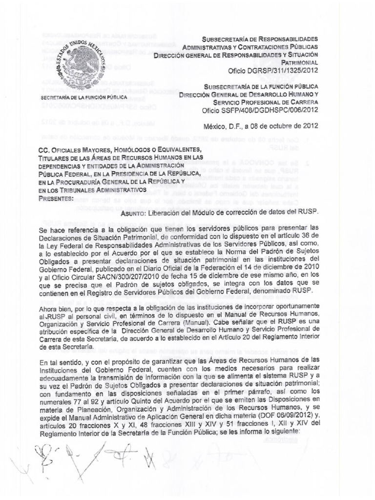 Oficio Circular 16 | PDF