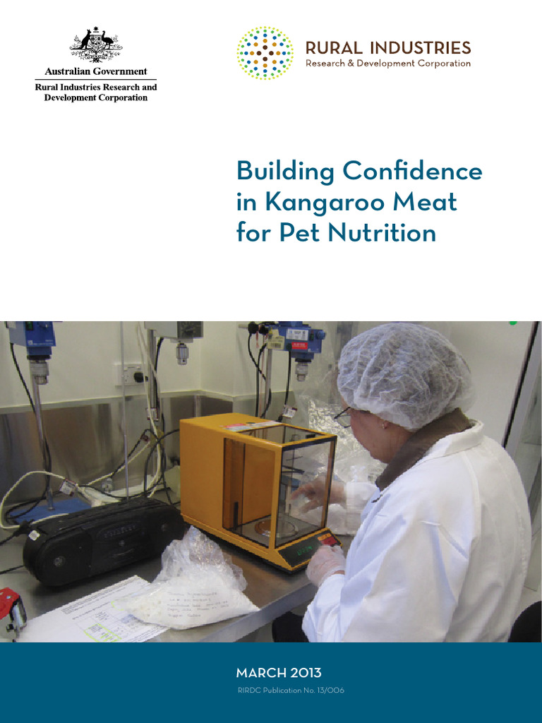Building Confidence in Kangaroo Meat For Pet Nutrition | PDF | Meat ...