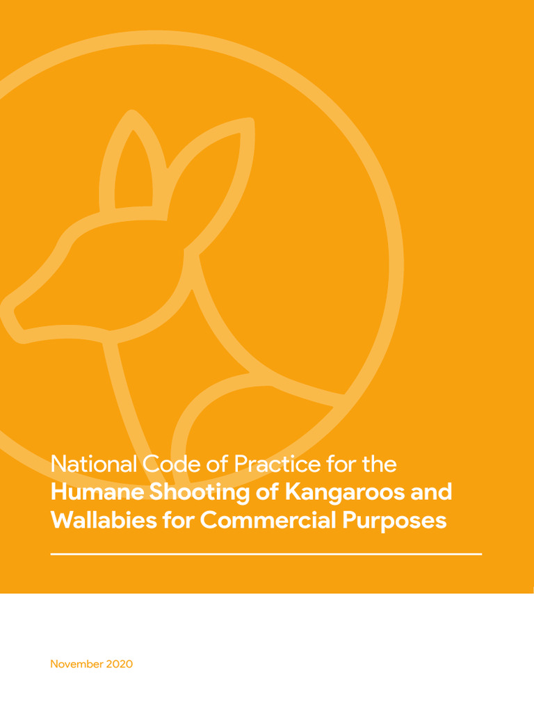 Humane Shooting of Kangaroos and Wallabies National Code 2020 | PDF