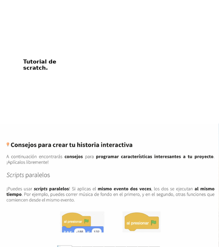 Tutorial Completo de Scratch | PDF