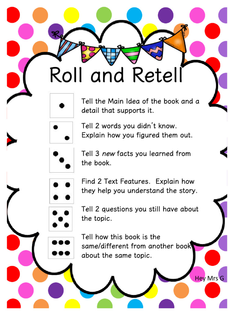 Roll and Retell NonFiction | PDF